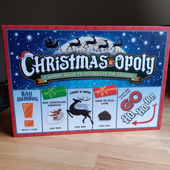 Late for the Sky | Toys | Christmasopoly Christmas Monopoly Style ...